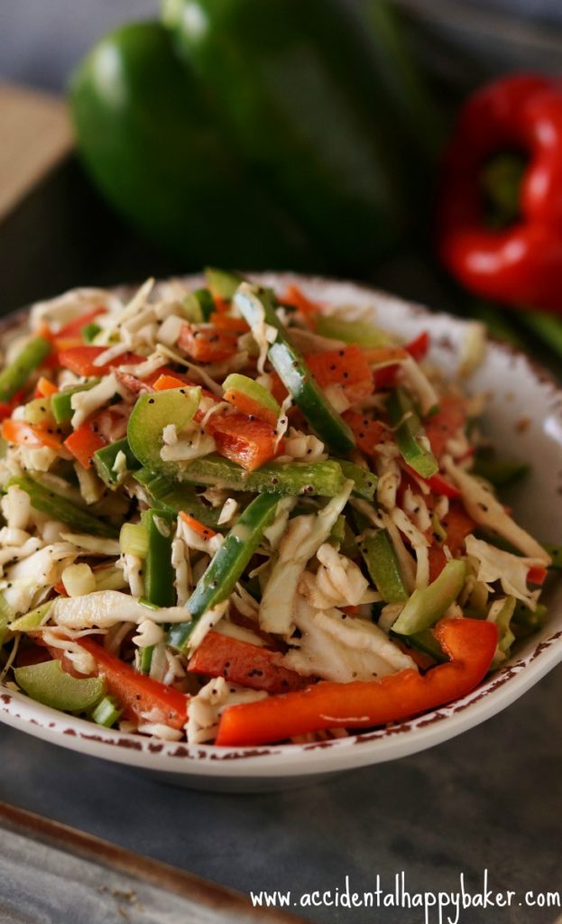 Pepper Slaw - Accidental Happy Baker