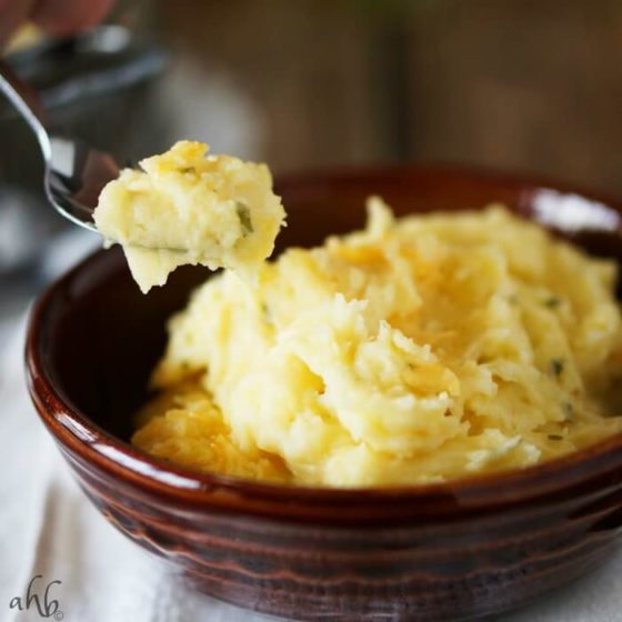 Cheddar Mashed Potatoes - Accidental Happy Baker