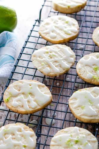 Key Lime Pie Shortbread Cookies - Accidental Happy Baker
