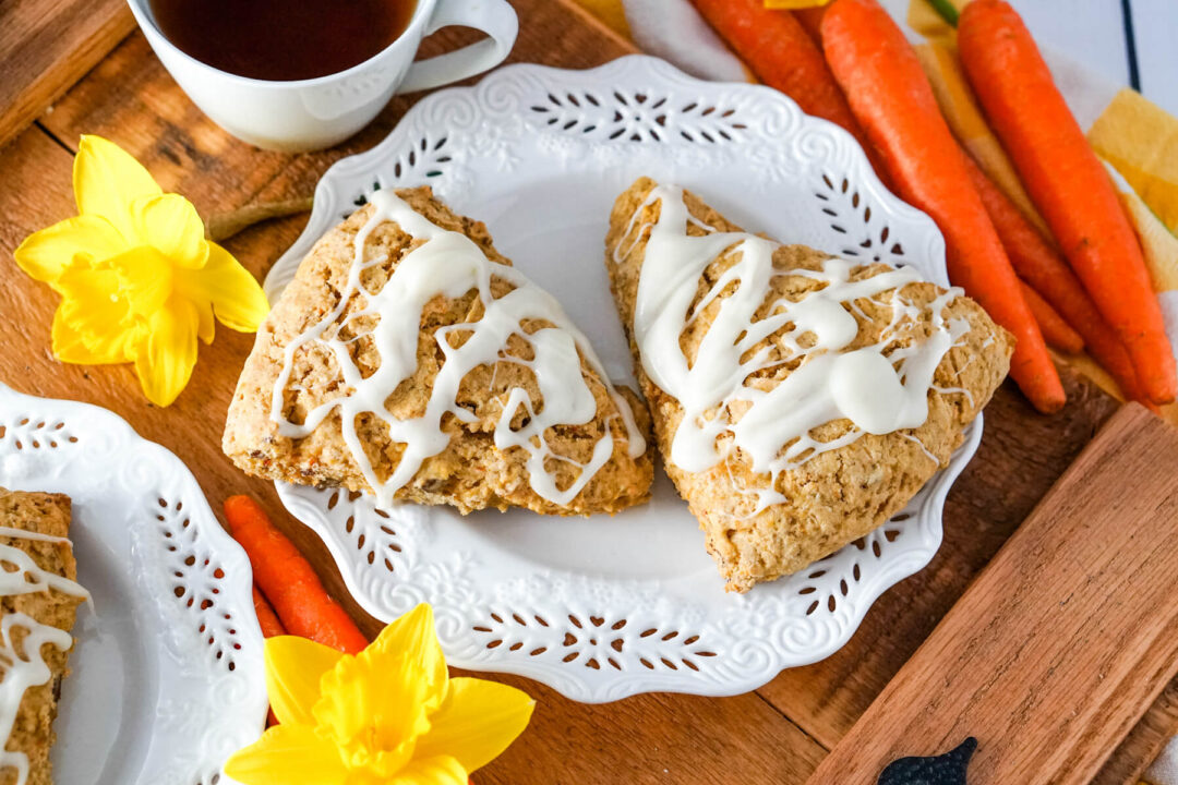 Carrot Cake Mix Scones - Accidental Happy Baker